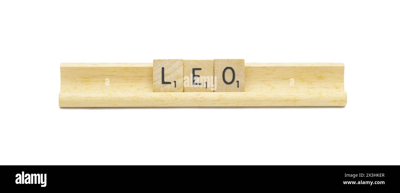 Leo font Cut Out Stock Images & Pictures - Alamy