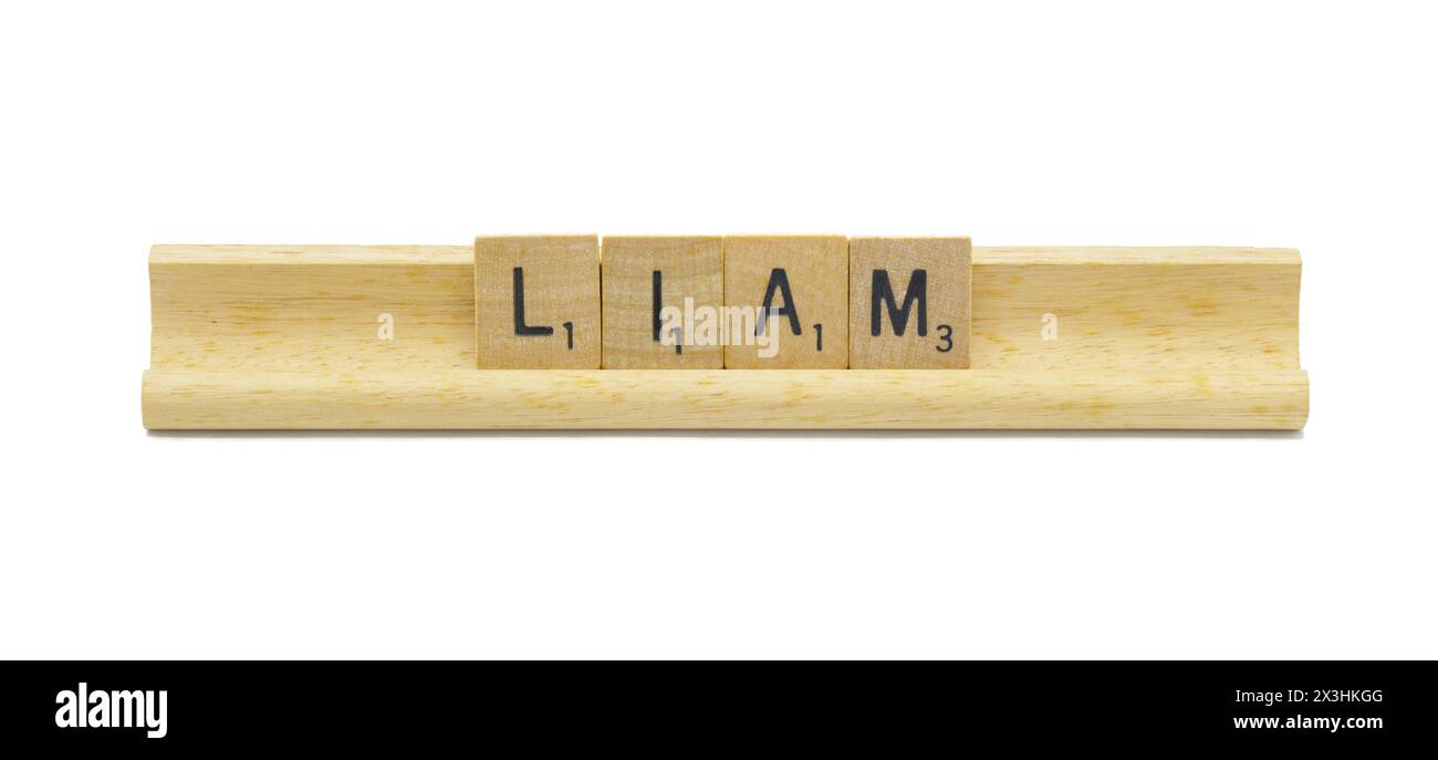 Miami, FL 4-18-24 popular baby boy first name of LIAM made with square ...