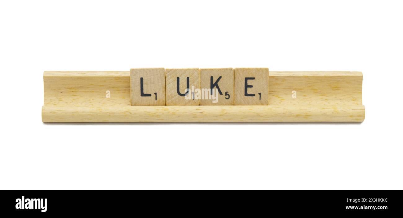 Miami, FL 4-18-24 popular baby boy first name of LUKE made with square ...