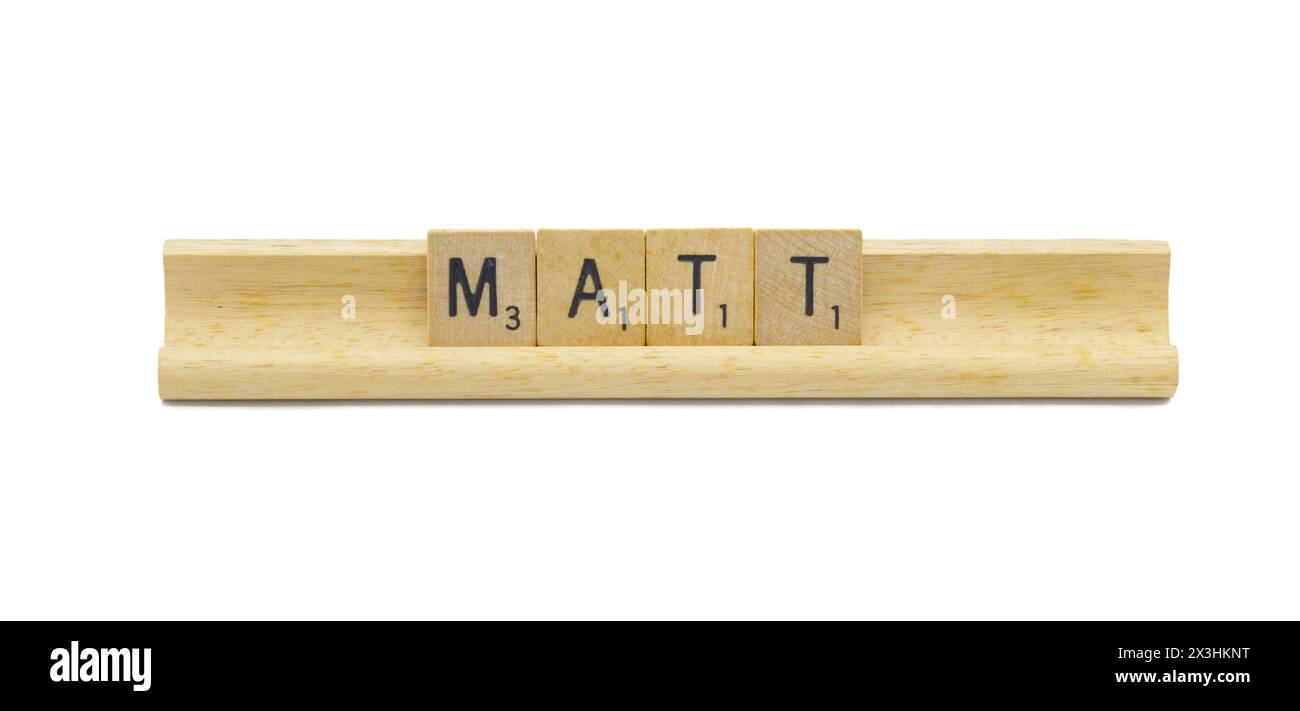 Miami, FL 4-18-24 popular baby boy first name of MATT made with square ...