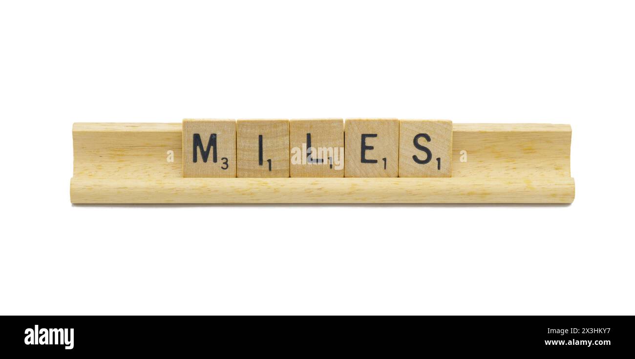 Miami, FL 4-18-24 popular baby boy first name of MILES made with square ...