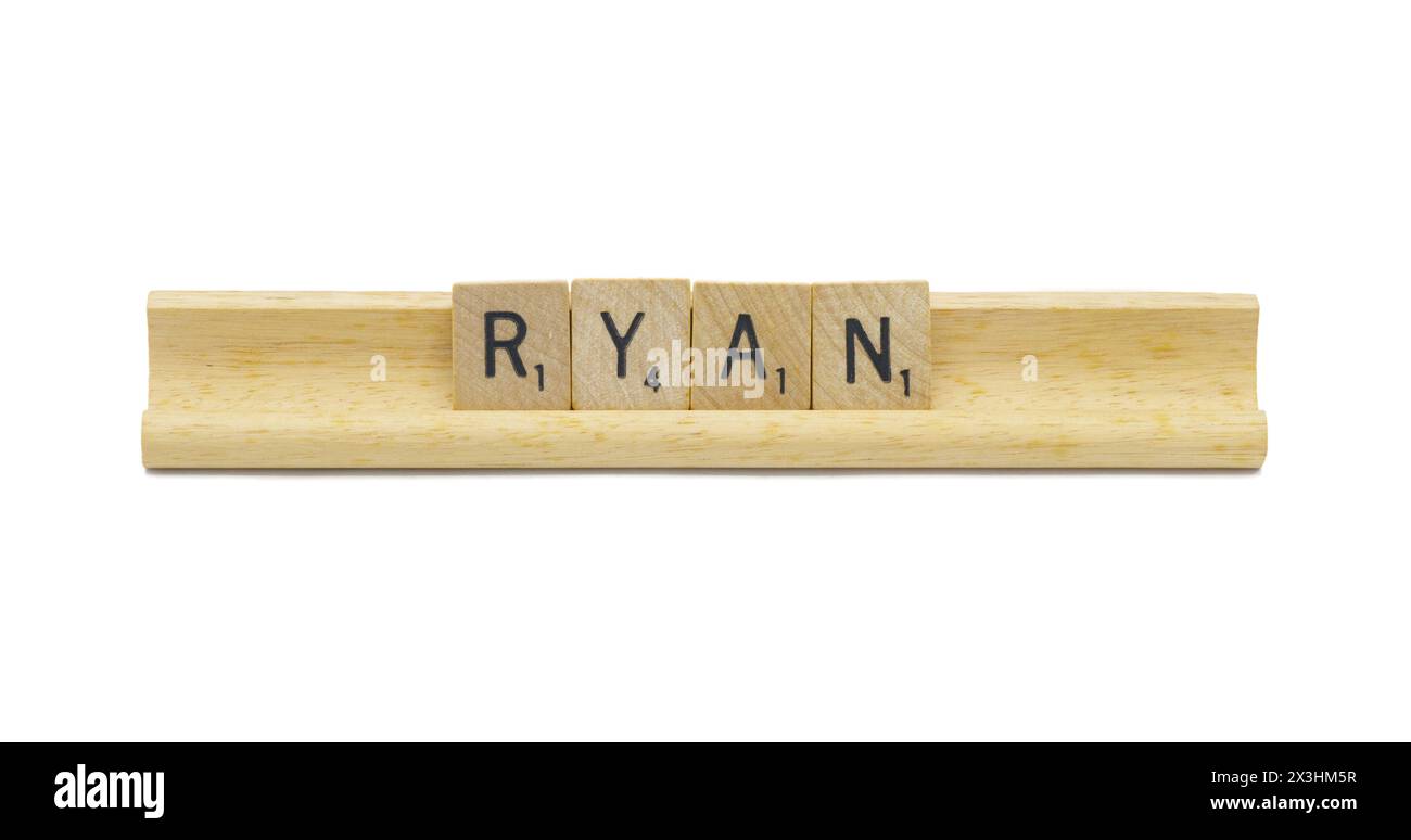 Miami, FL 4-18-24 popular baby boy first name of RYAN made with square ...