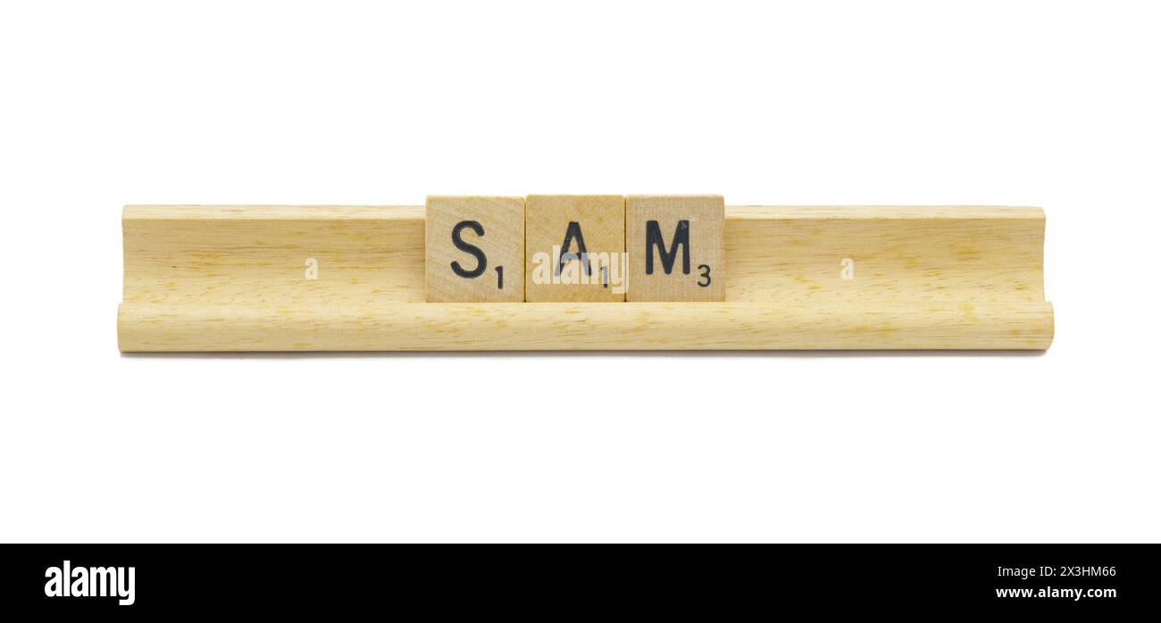 Miami, FL 4-18-24 popular baby boy first name of SAM made with square ...