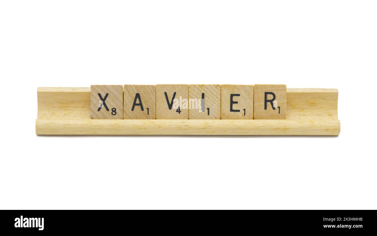 Xavier font Cut Out Stock Images & Pictures - Alamy