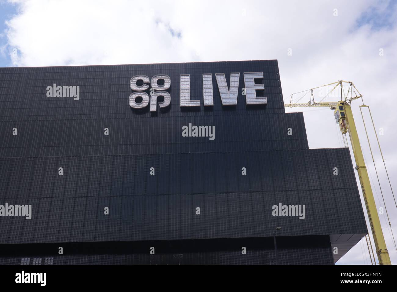Manchester England UK 24th April 2024 The Co Op Live indoor entertainment arena. The venue ...