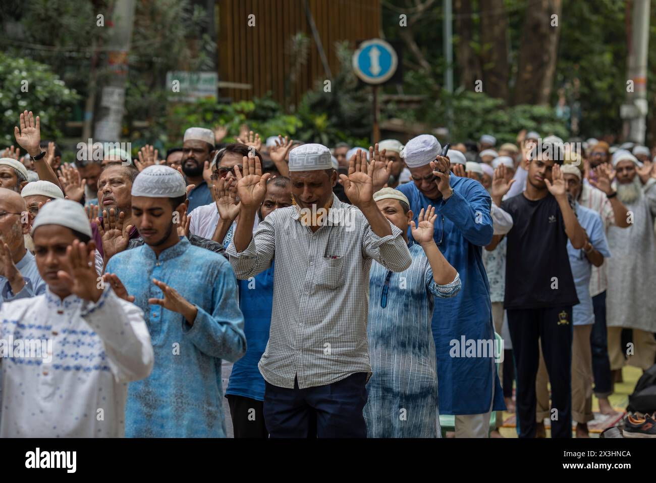 Dhaka, Bangladesh. 27th Apr, 2024. Muslims offer special prayers for ...
