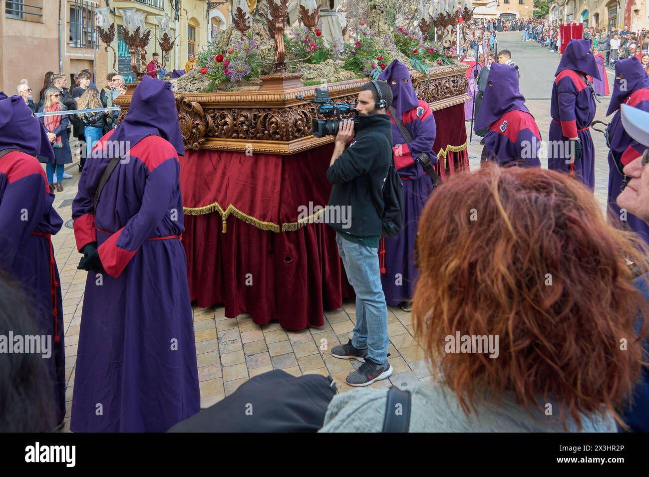 Tarragona, Spain - April 27, 2024: Image captures the essence of Holy ...