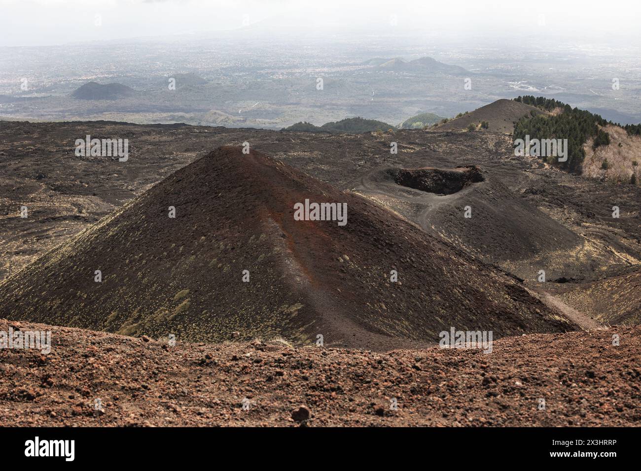 A collapsed crater on the slopes of Mount Etna, 2024 Stock Photo - Alamy