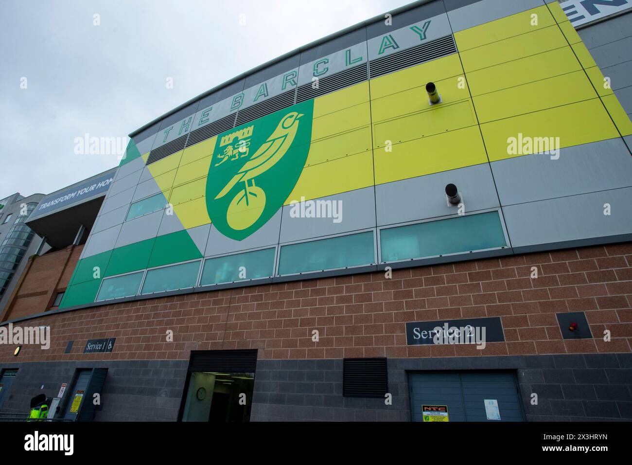 A general view of Norwich City Football Club stadium is seen before the ...