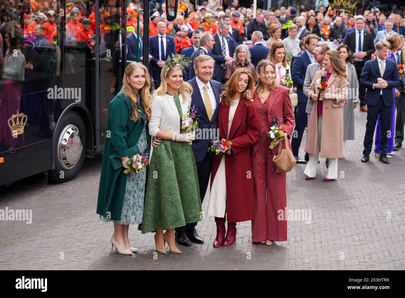Dutch Royal Family Celebrates Kingsday In Emmen EMMEN, NETHERLANDS ...