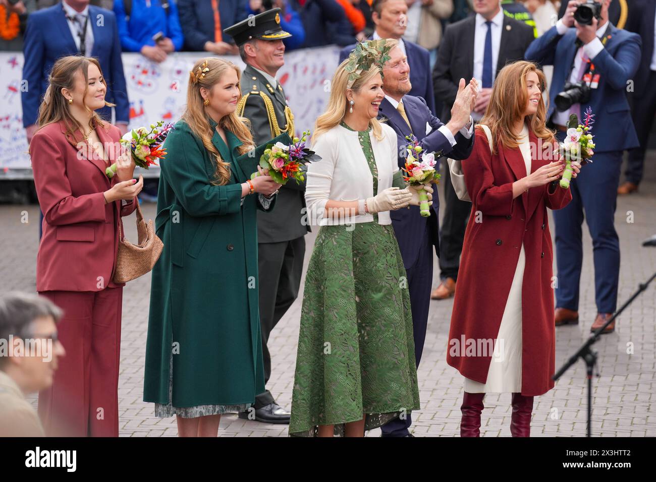 Dutch Royal Family Celebrates Kingsday In Emmen EMMEN, NETHERLANDS ...