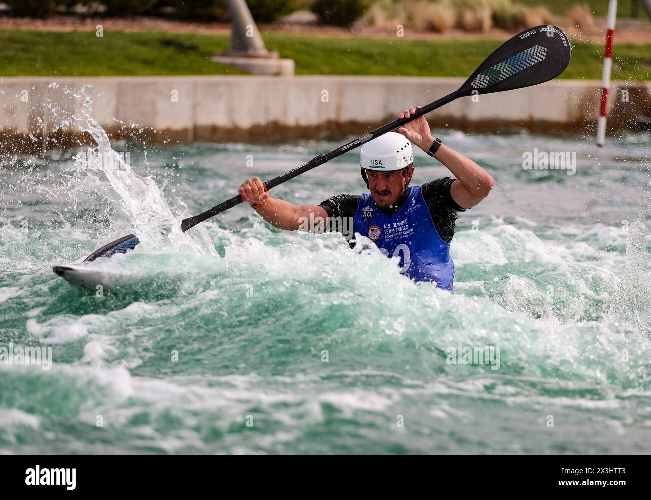 Lane. 26th Apr, 2024. Michal Smolen competes in the US Olympic Team ...