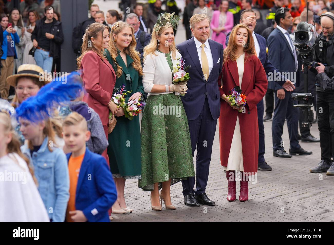 Dutch Royal Family Celebrates Kingsday In Emmen EMMEN, NETHERLANDS ...