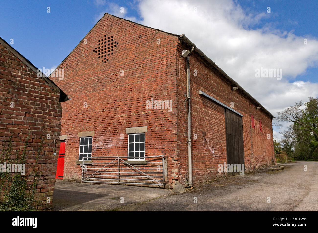 Brick built bar near Chingle Hall, Goosnargh Stock Photo - Alamy