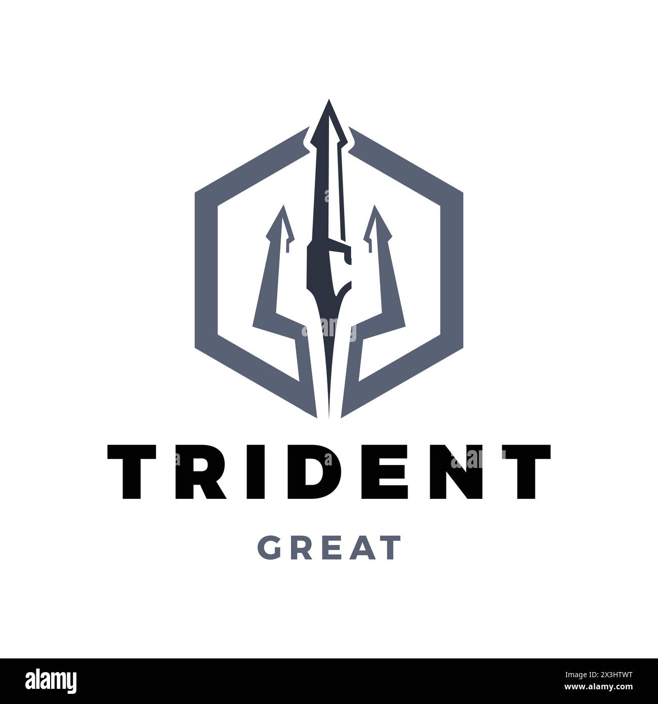 Trident Icon Logo Design Template Stock Vector Image & Art - Alamy