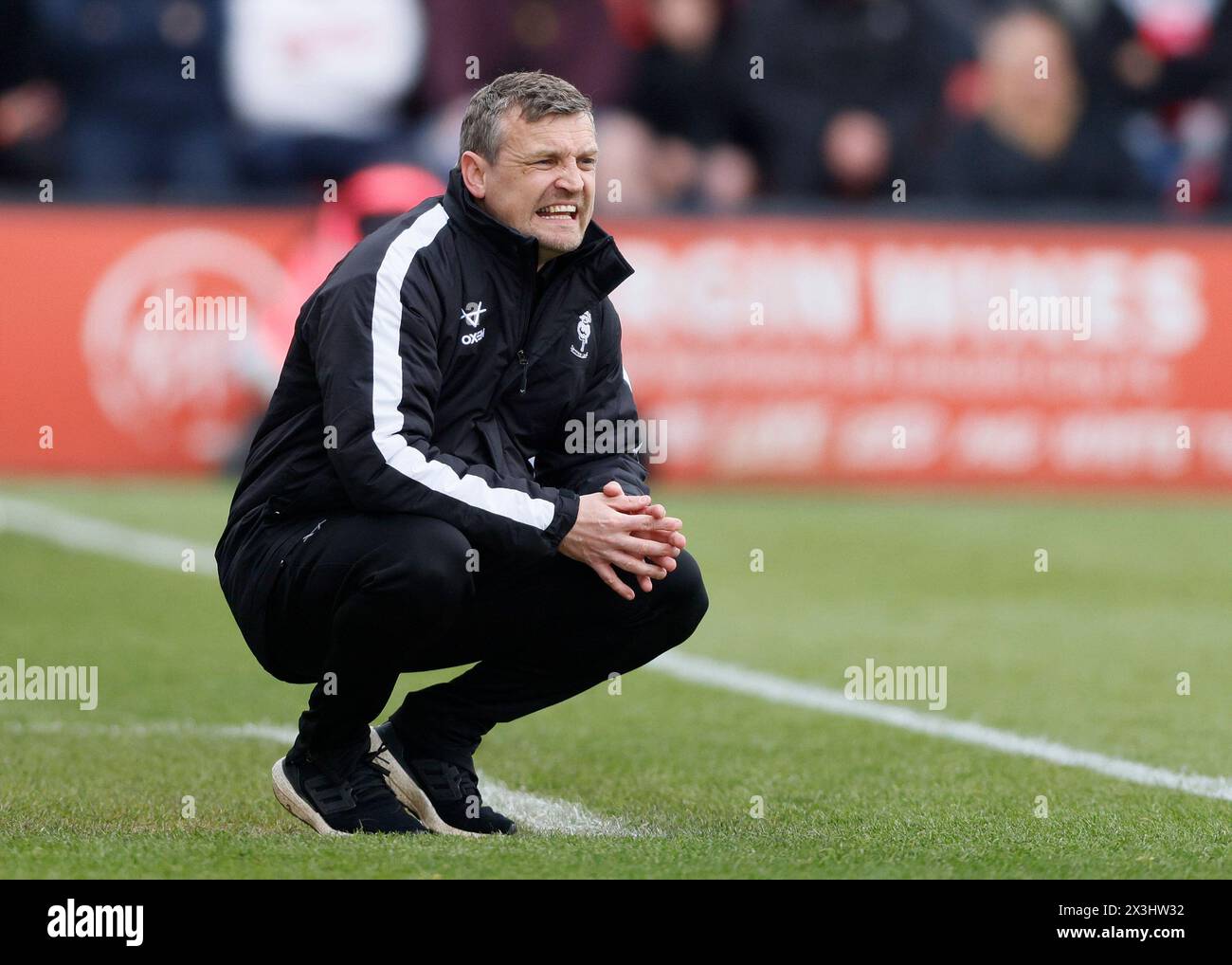 Lincoln City manager Michael Skubala during the Sky Bet League One ...