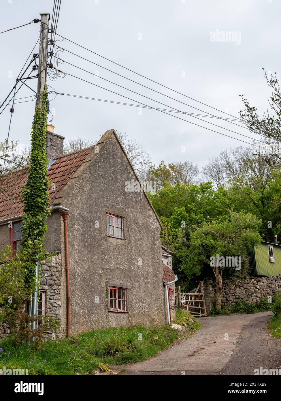 April 2023 - Rural cottage in Cheddar and the Gorge, Somerset, UK Stock ...