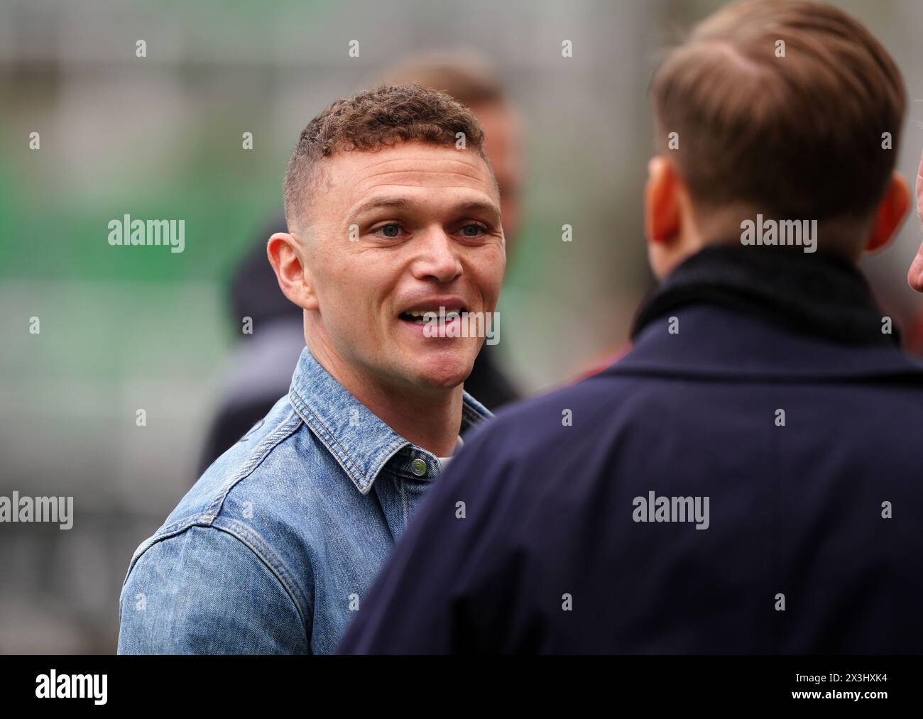 Newcastle United's Kieran Trippier before the Premier League match at ... Newcastle United's Kieran Trippier before the Premier League match at ...