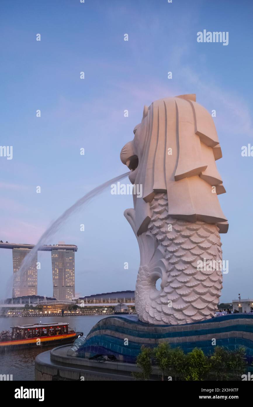 Asia,Singapore,Merlion,Statue,Statues,Marina Bay Sands Hotel,Hotel ...