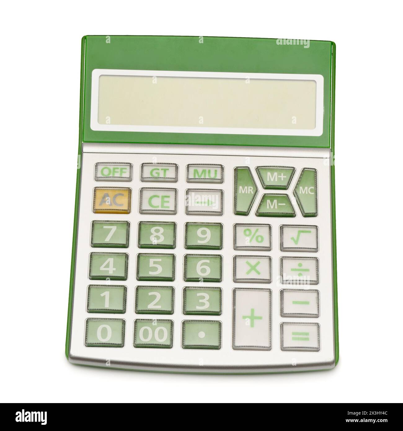 calculator isolated on white background Stock Photo - Alamy