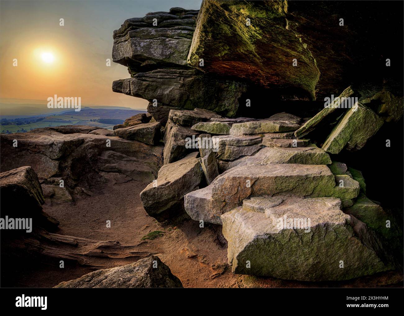 Peak district land erosion hi-res stock photography and images - Alamy