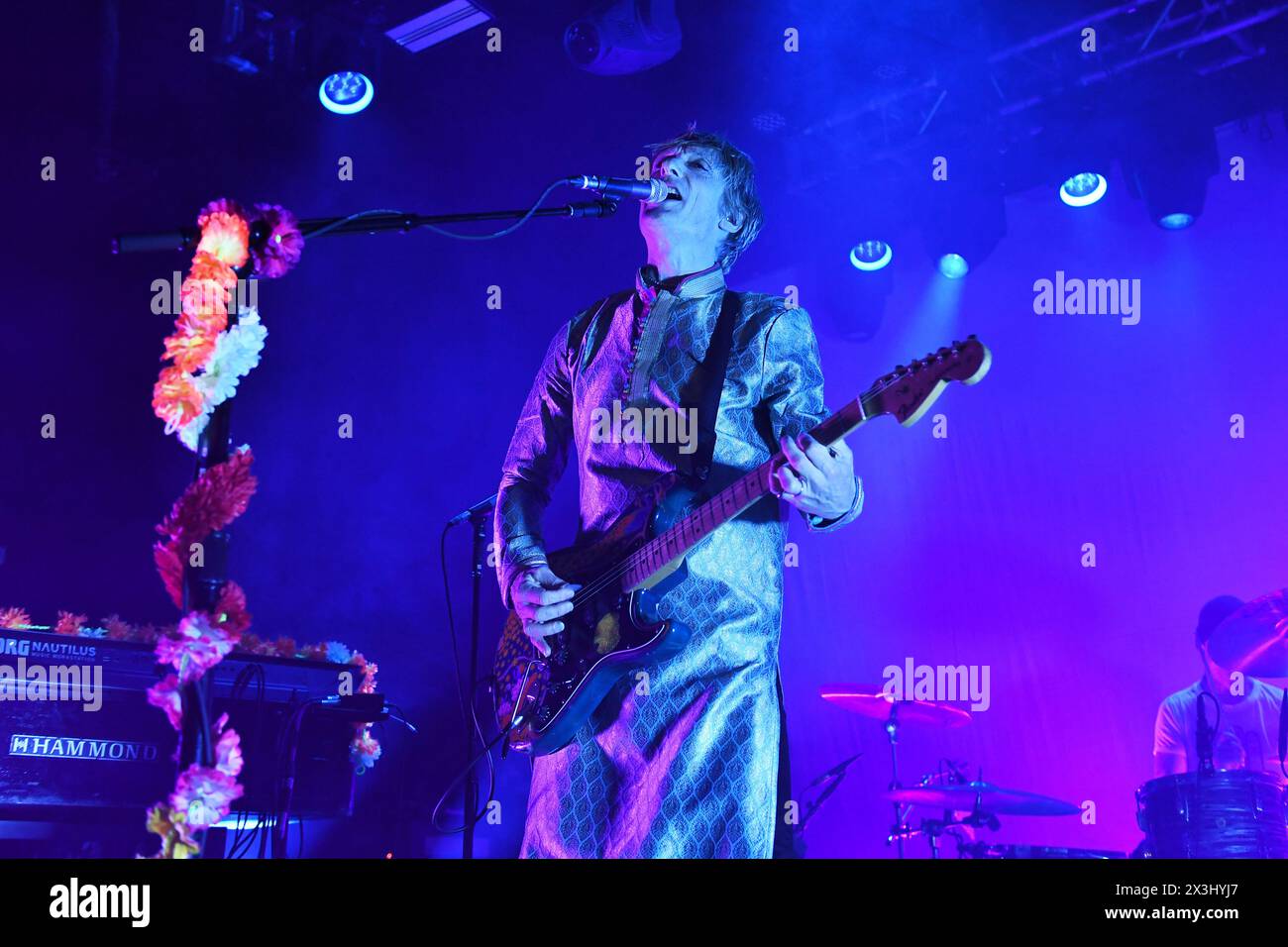 LONDON, ENGLAND - APRIL 26: Crispian Mills of ‘Kula Shaker’ performing ...
