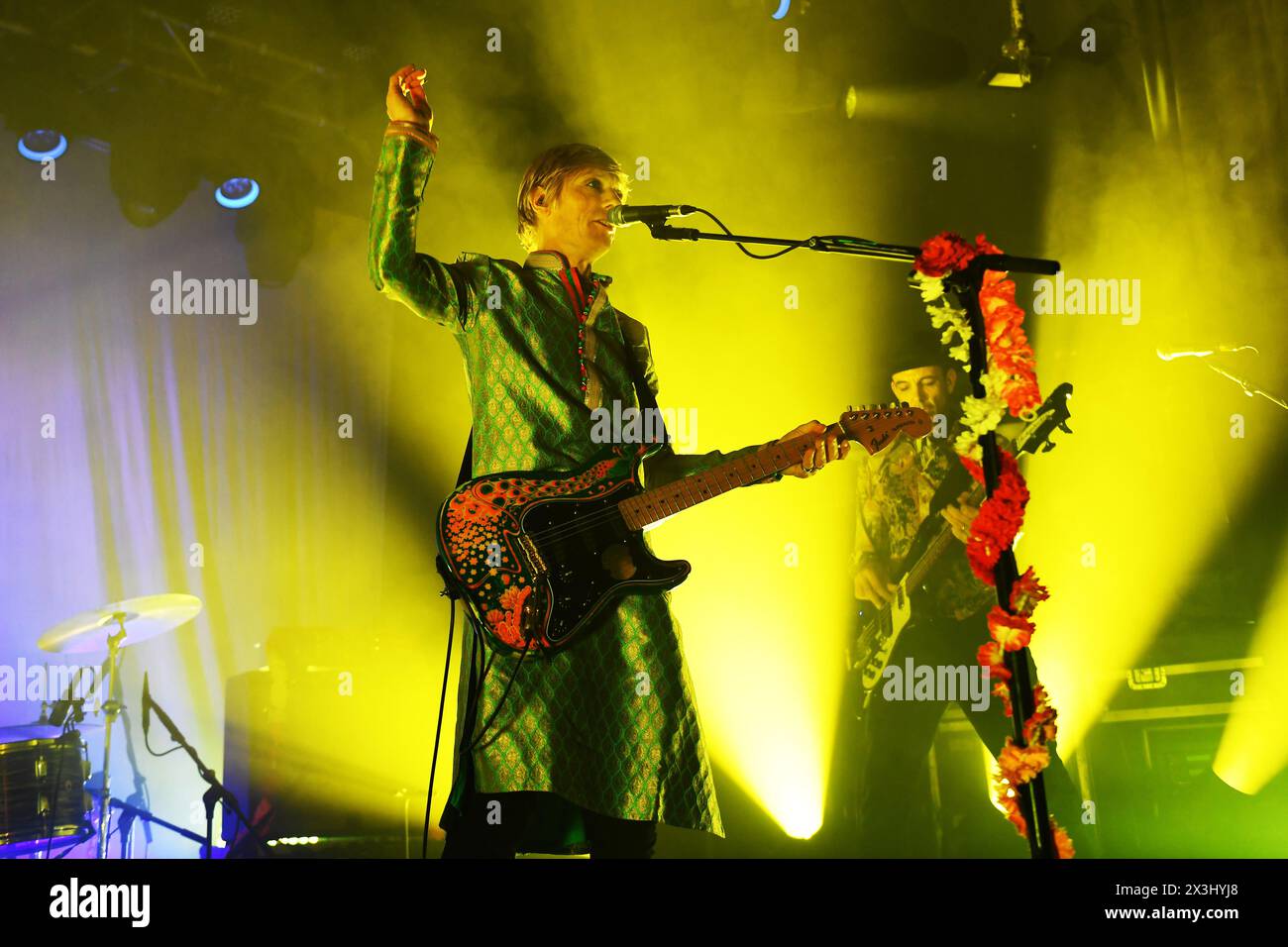 LONDON, ENGLAND - APRIL 26: Crispian Mills of ‘Kula Shaker’ performing ...