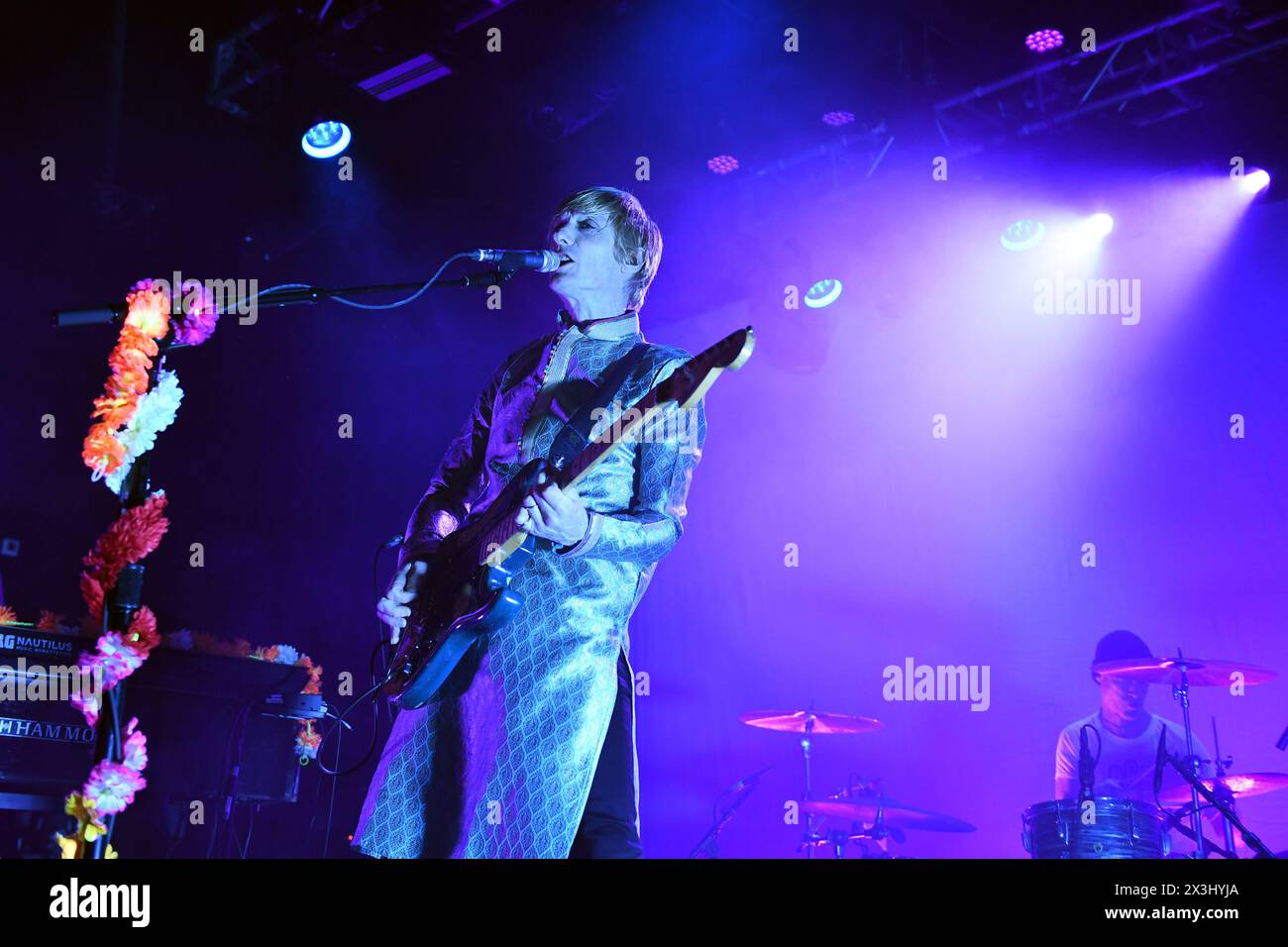 LONDON, ENGLAND - APRIL 26: Crispian Mills of ‘Kula Shaker’ performing ...