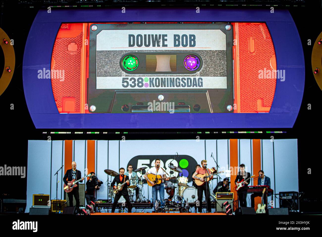BREDA - Douwe Bob performs during Radio 538's King's Day party on the ...
