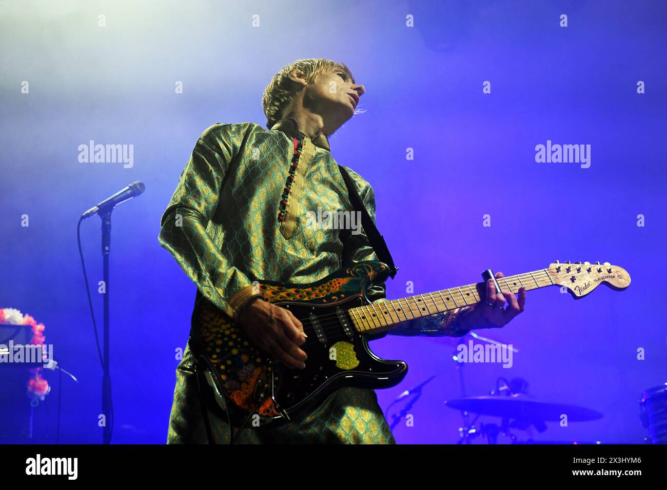 LONDON, ENGLAND - APRIL 26: Crispian Mills of ‘Kula Shaker’ performing ...