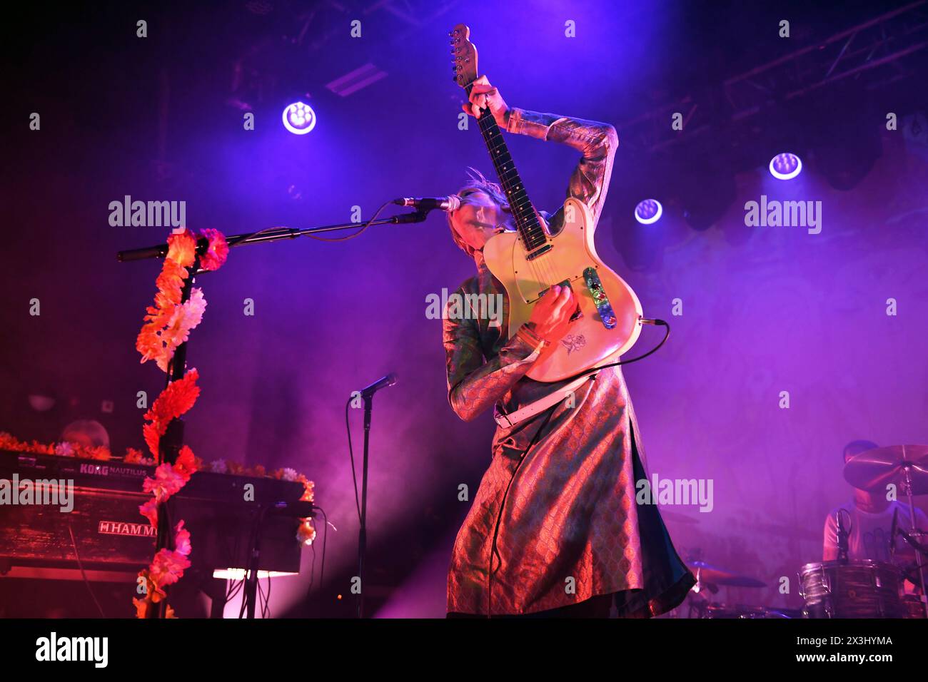 LONDON, ENGLAND - APRIL 26: Crispian Mills of ‘Kula Shaker’ performing ...