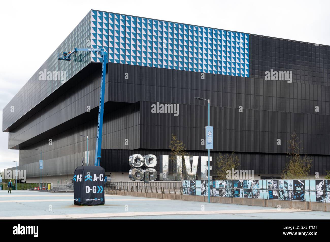 Co-op live arena at the Etihad Campus, Manchester UK. Rhombus shape ...