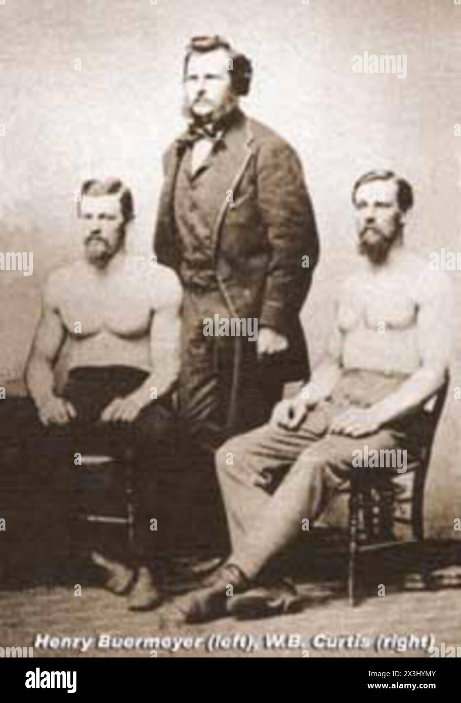 Harry Buermeyer (left) and Bill Curtis (right), c. 1870 Stock Photo - Alamy