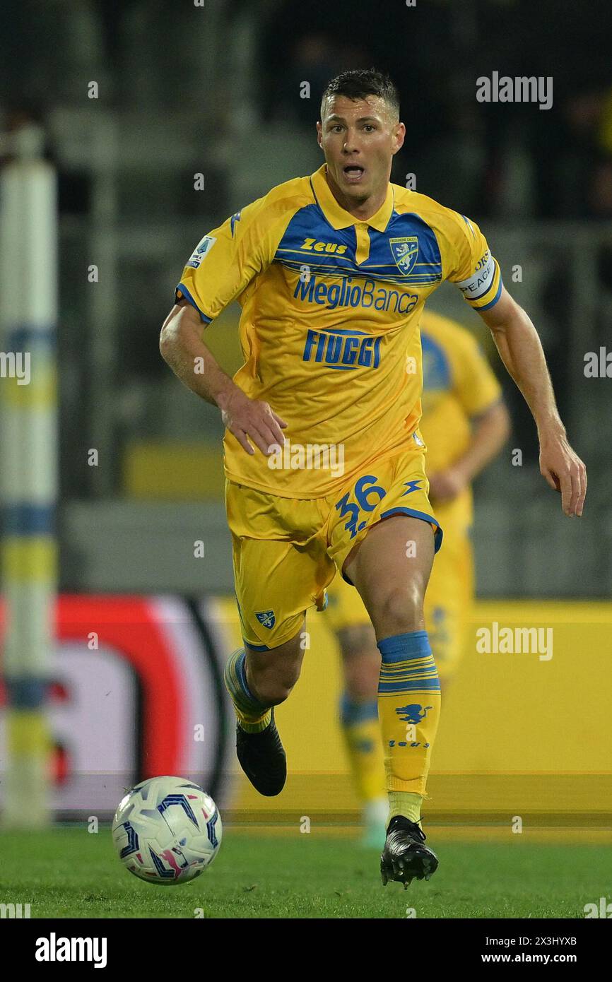 Frosinone, Italia. 26th Apr, 2024. Frosinone's Luca Mazzitelli during ...