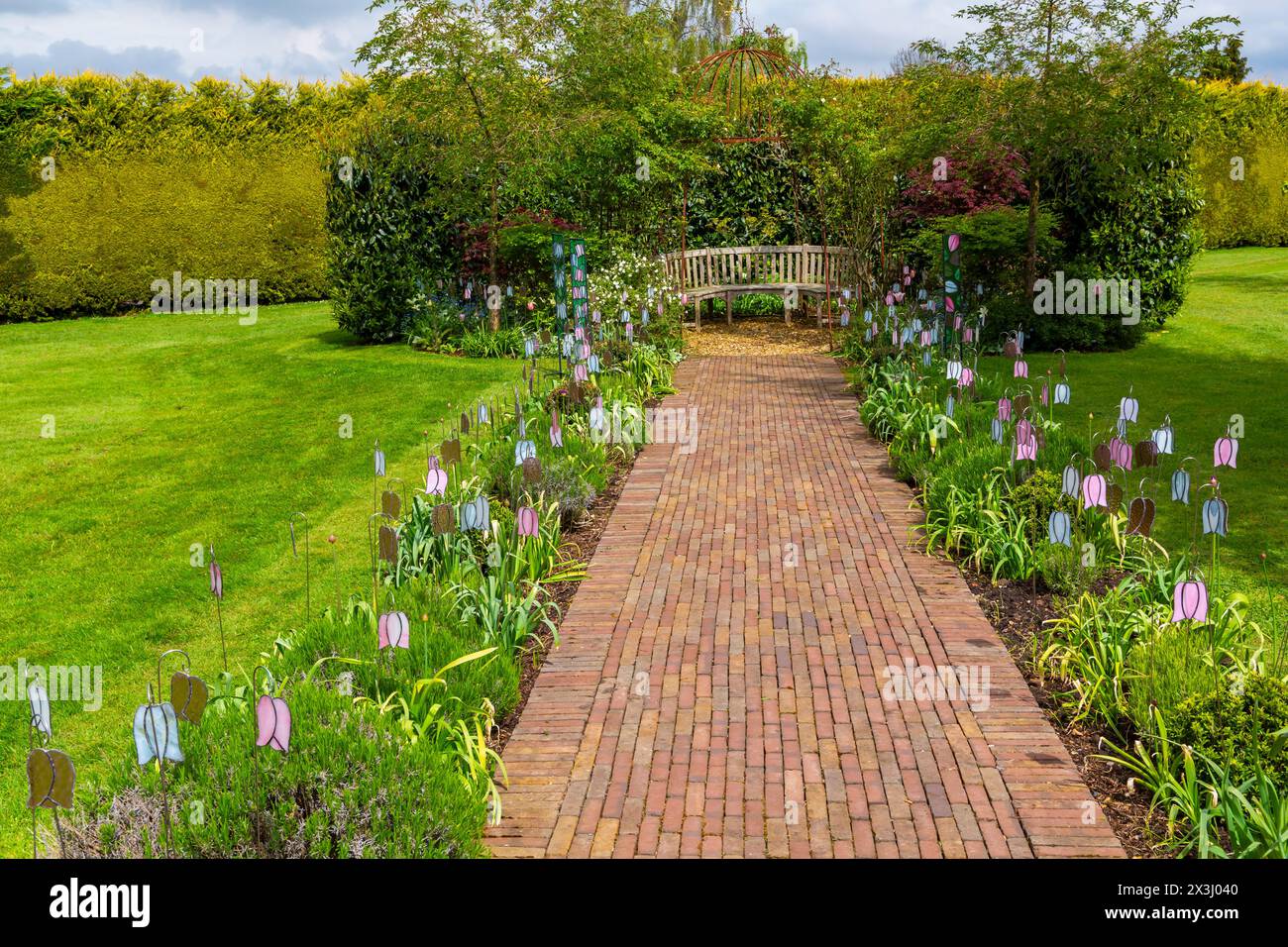 Wimborne, Dorset, UK. 27th April 2024. An art installation with a ...