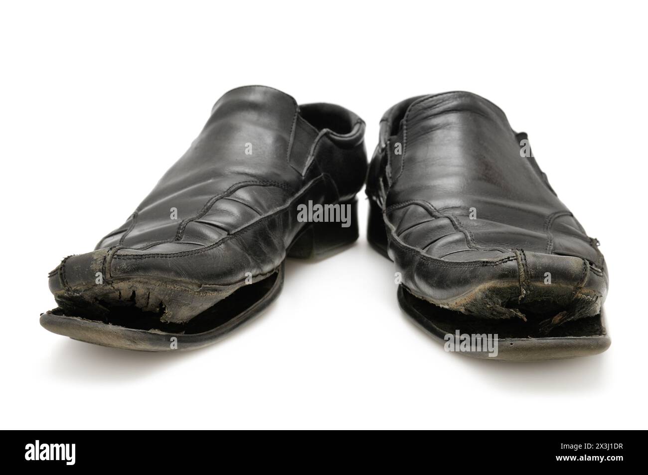 old shoe isolated on a white background Stock Photo - Alamy