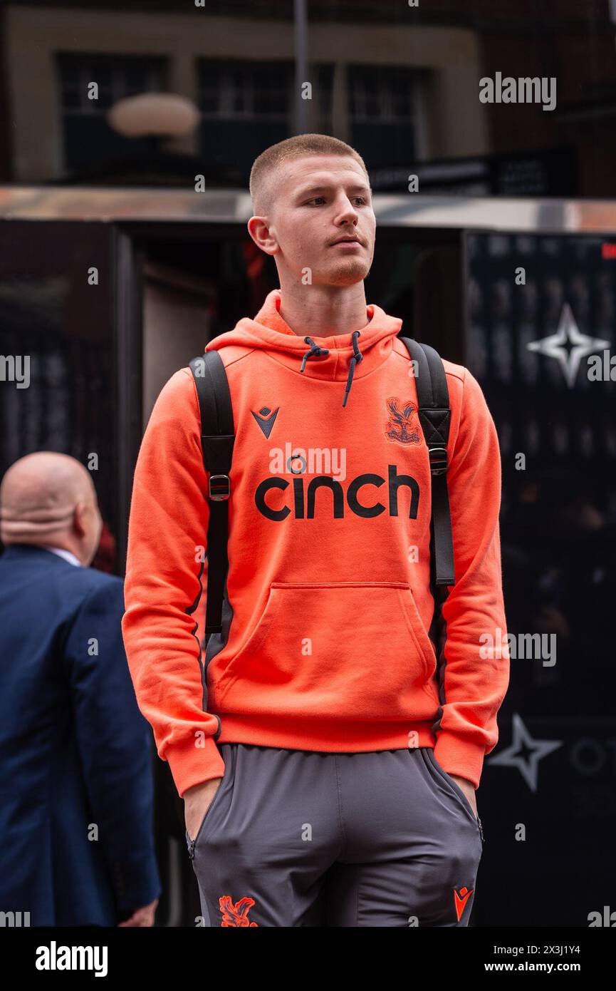 Adam Wharton of Crystal Palace arrives ahead of the Premier League ...