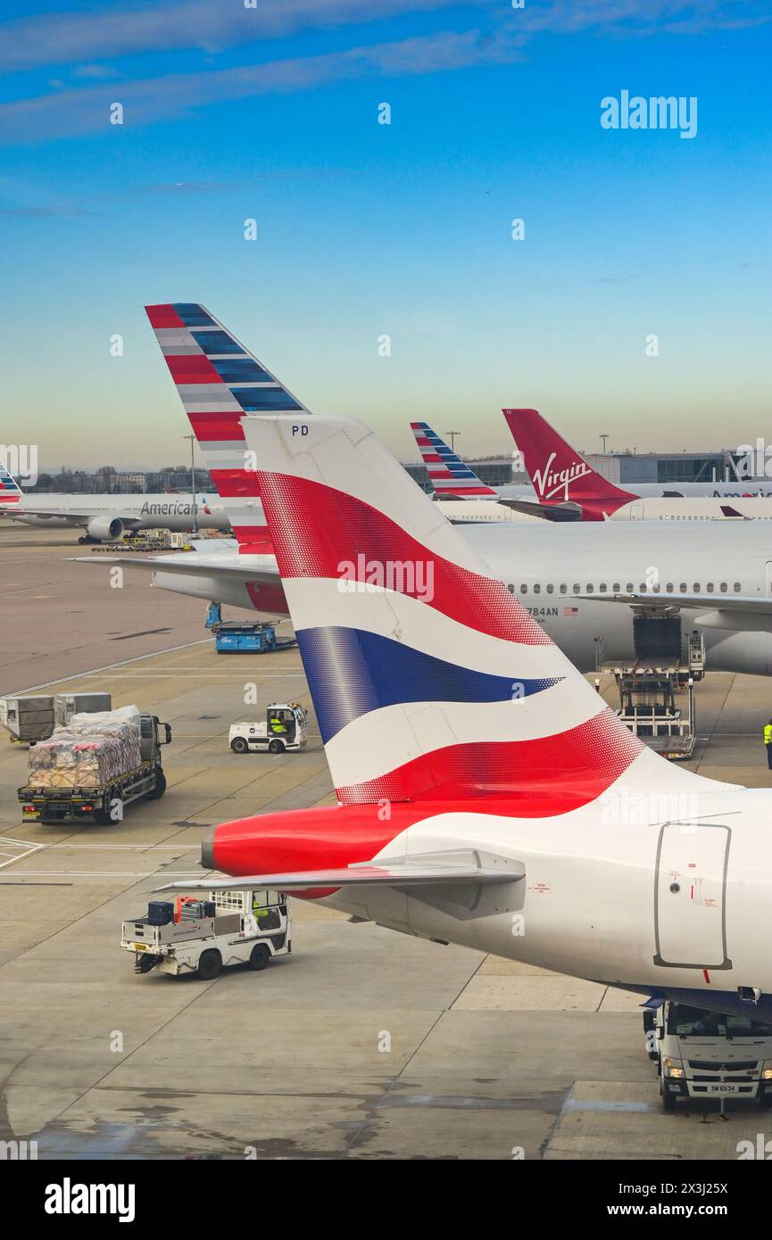 Tails british airways aircraft terminal hi-res stock photography and ...
