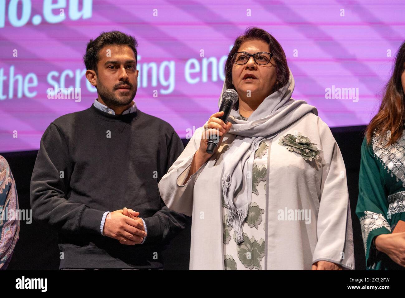 Toronto, Canada. 26th Apr, 2024. Aseel Ahmad Sultani and Homaira Ayub ...