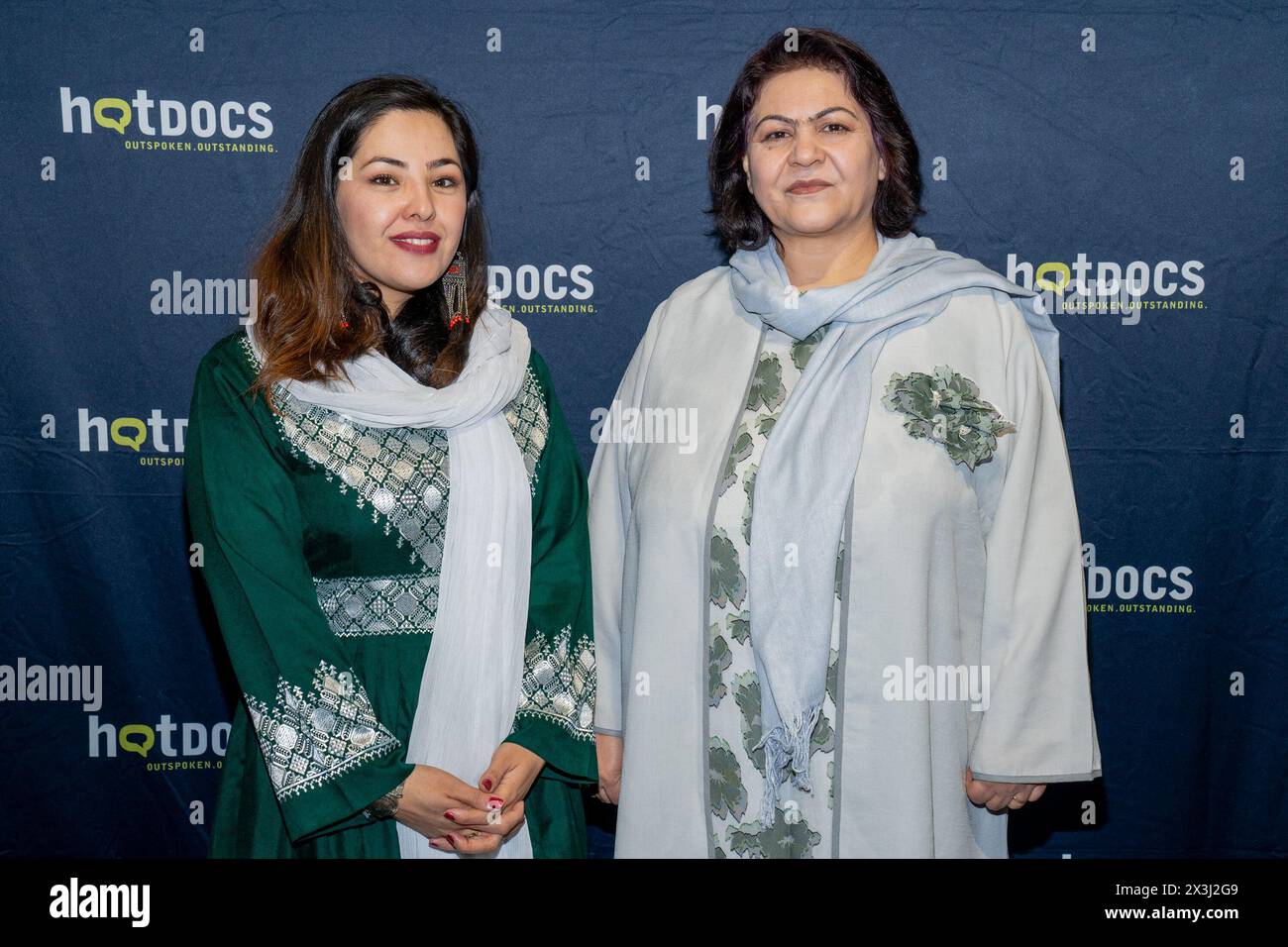 Toronto, Canada. 26th Apr, 2024. Nilofar Moradi and Homaira Ayubi ...