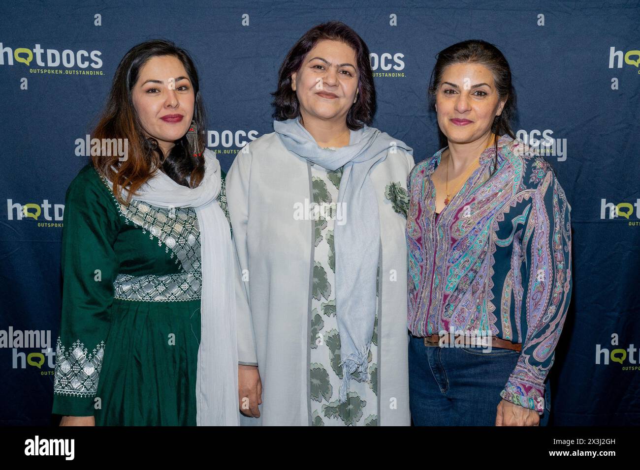Toronto, Canada. 26th Apr, 2024. Nilofar Moradi, Homaira Ayubi and ...