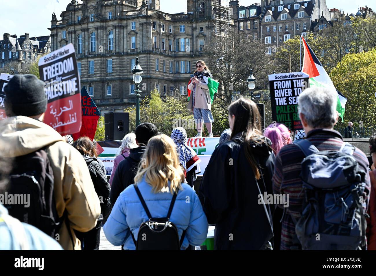 Speaker addressing supporters hi-res stock photography and images - Alamy