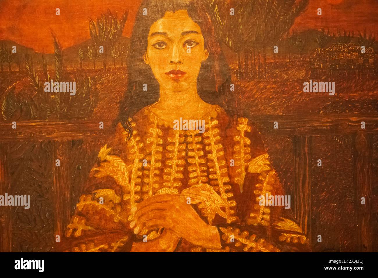 Asia, Singapore, National Gallery, Self-Portrait by Patrick Ng Kah Onn ... Asia, Singapore, National Gallery, Self-Portrait by Patrick Ng Kah Onn ...