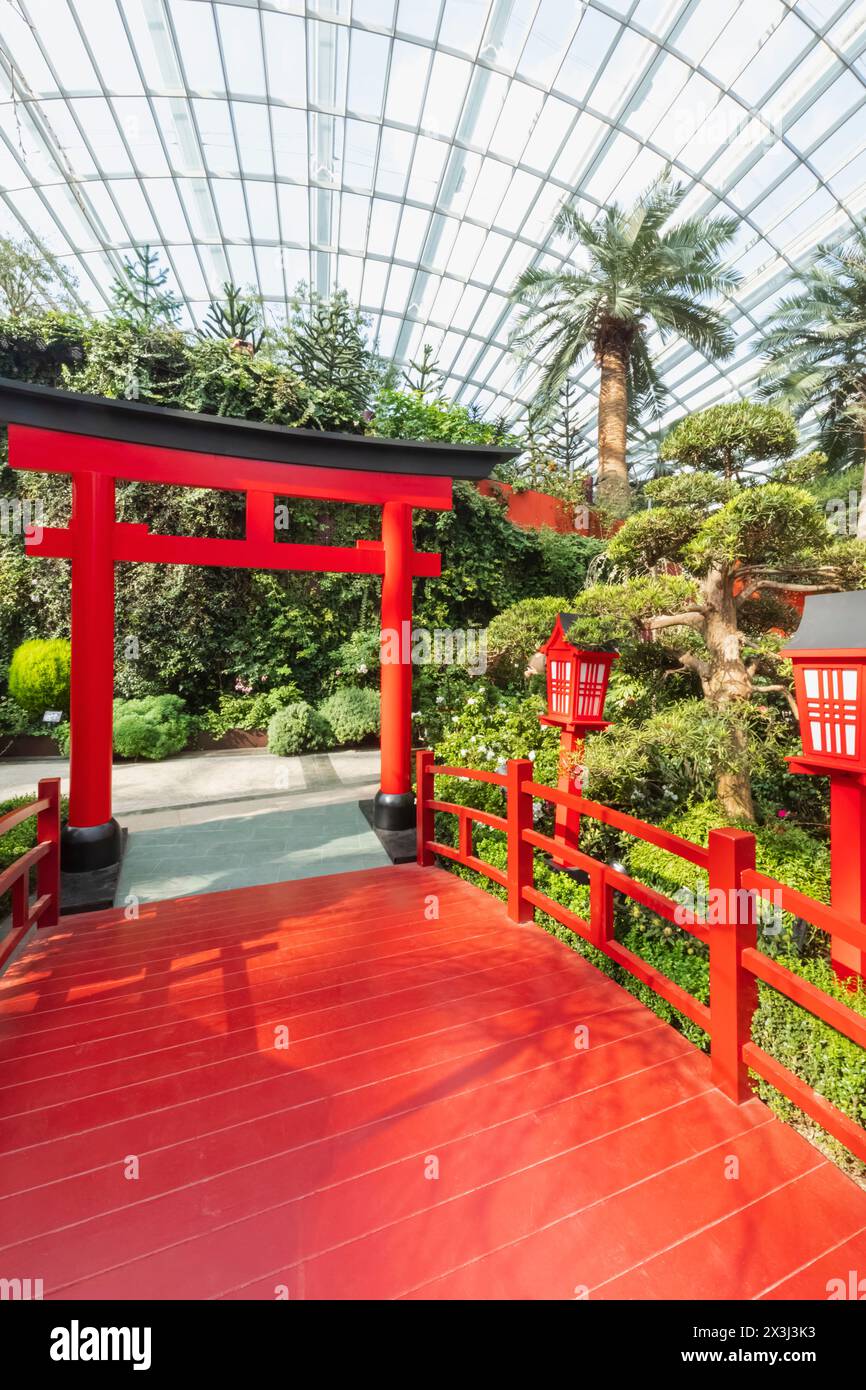 Asia, Singapore, Gardens by the Bay, The Flower Dome, Seasonal display ...