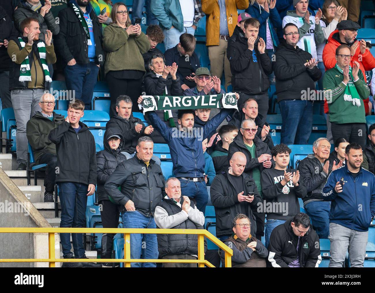 Plymouth Argyle fans during the Sky Bet Championship match Millwall vs ...