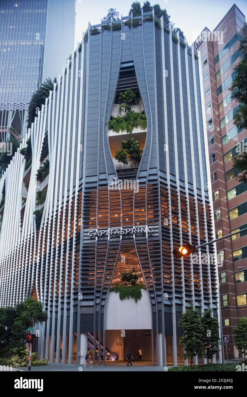 Asia, Singapore, City Business District, Capita Spring Building Stock ...