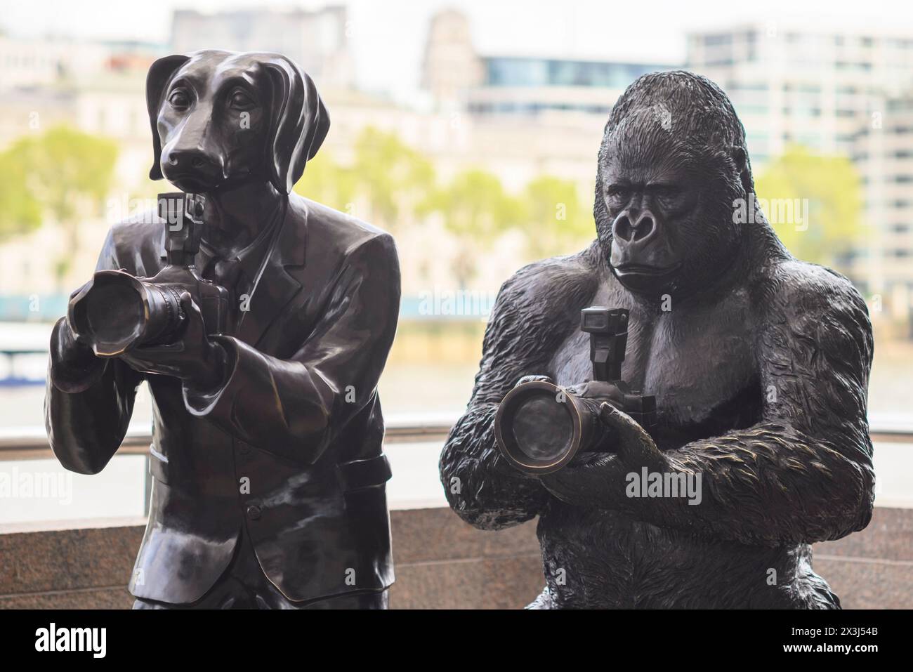 Sculpture by Gillie and Marc of Eastern Lowland Gorilla and Dogman ...