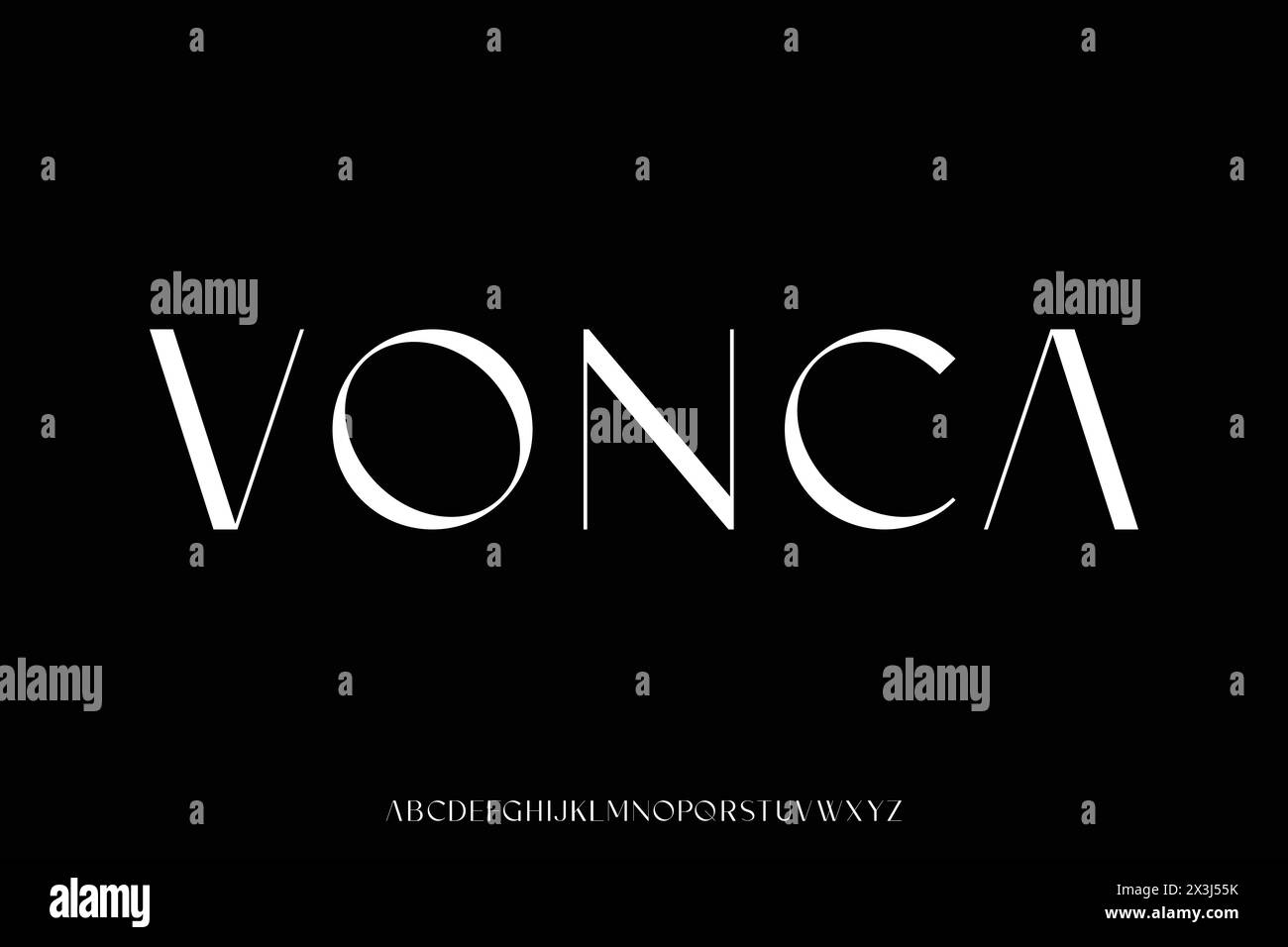 Elegant minimalist alphabet display font vector. Luxury and feminine ...