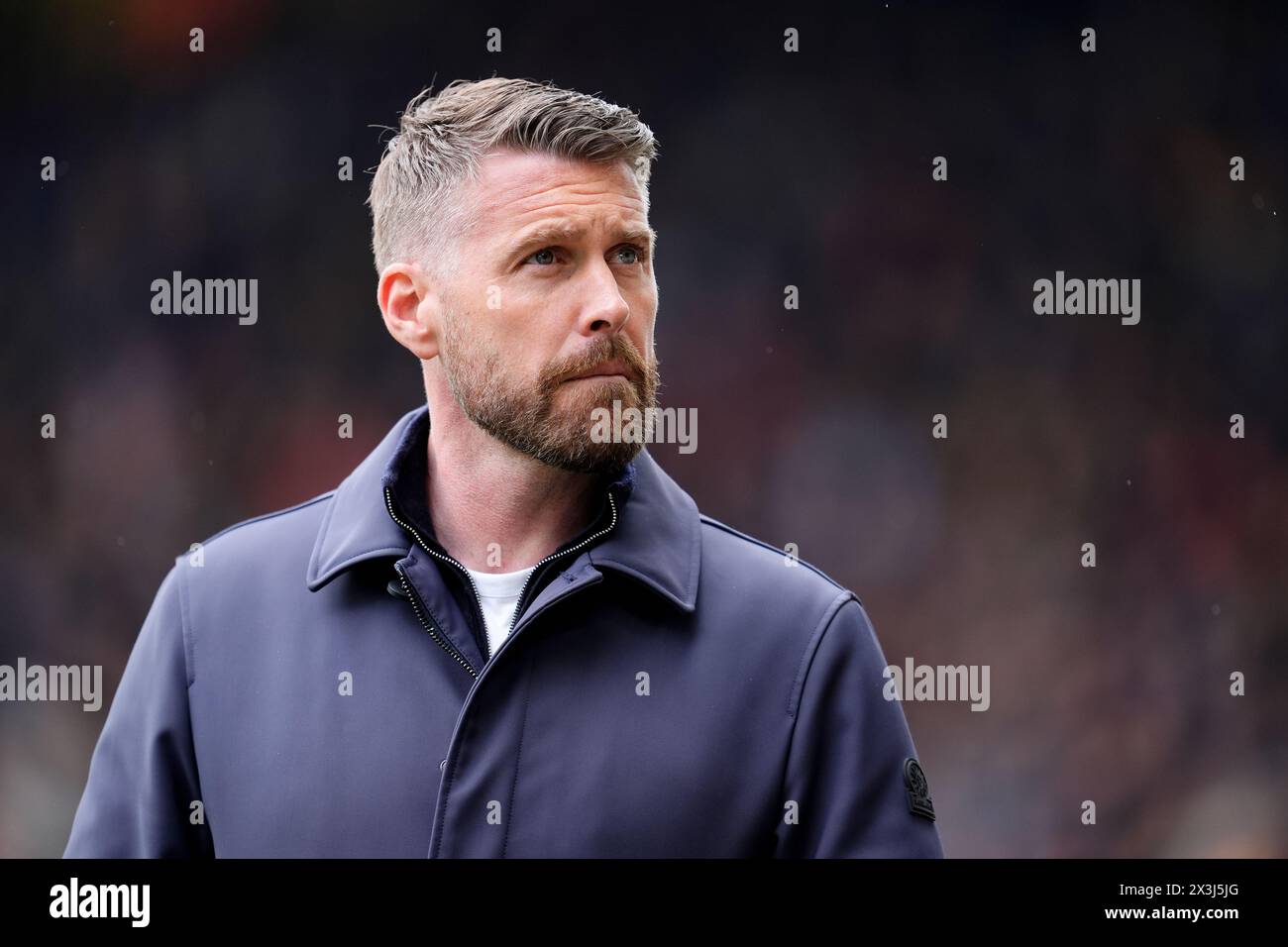Luton Town manager Rob Edwards ahead of the Premier League match at ...