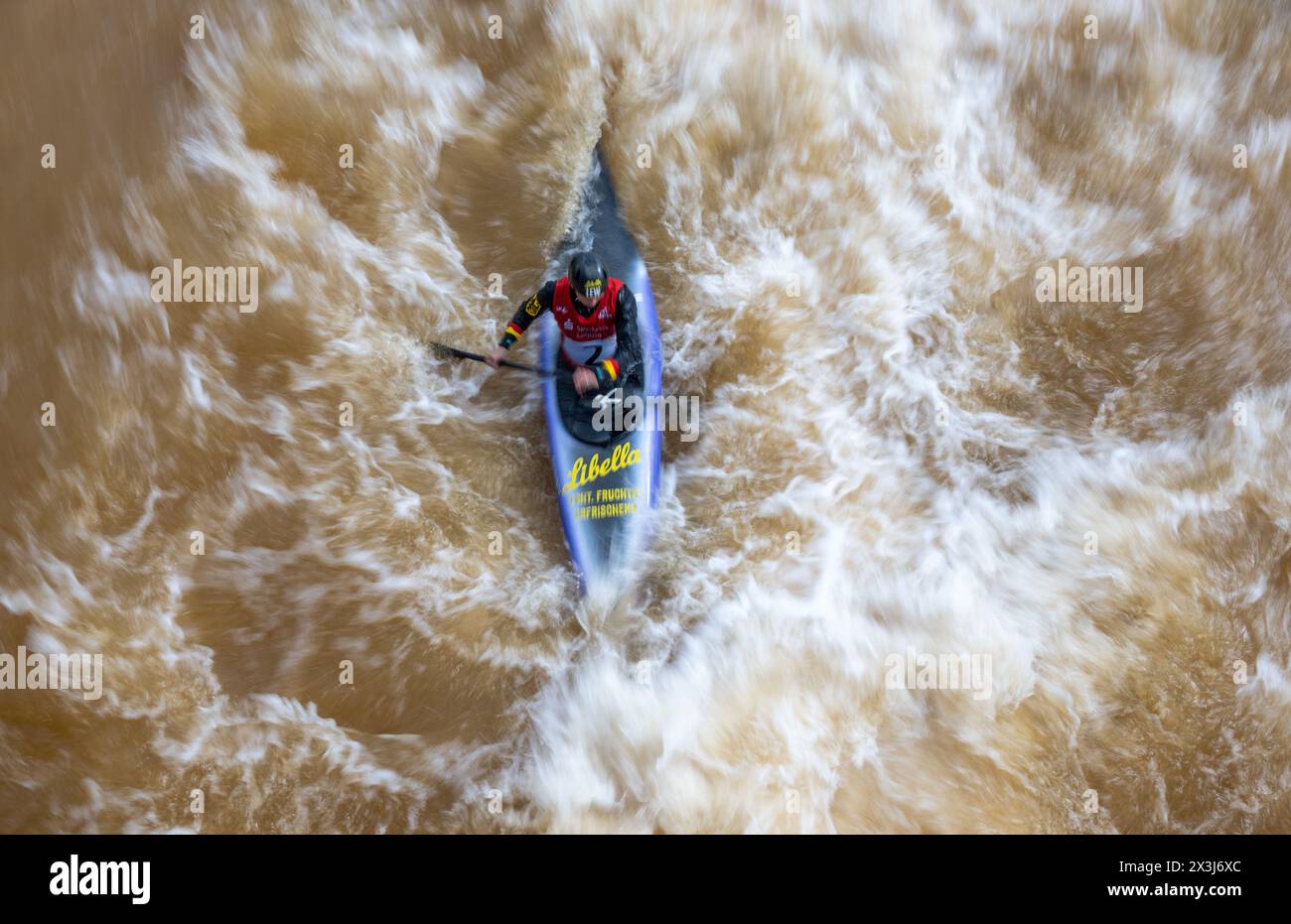 27 April 2024, Saxony, Markkleeberg: Canoeing: German Olympic ...